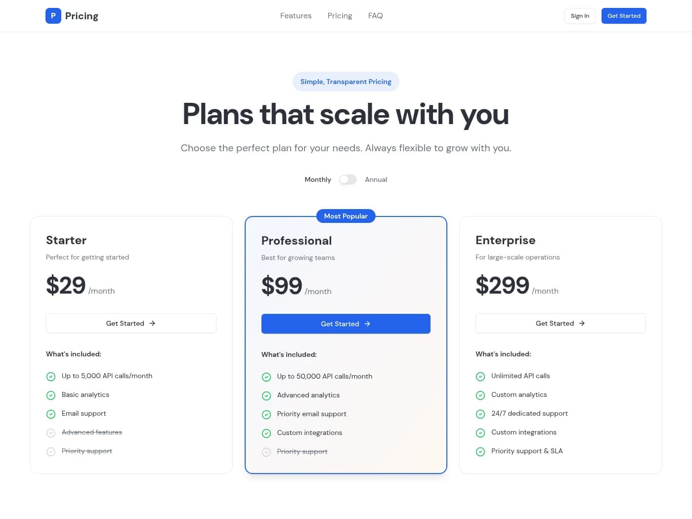 Conversion-Optimized Pricing Section