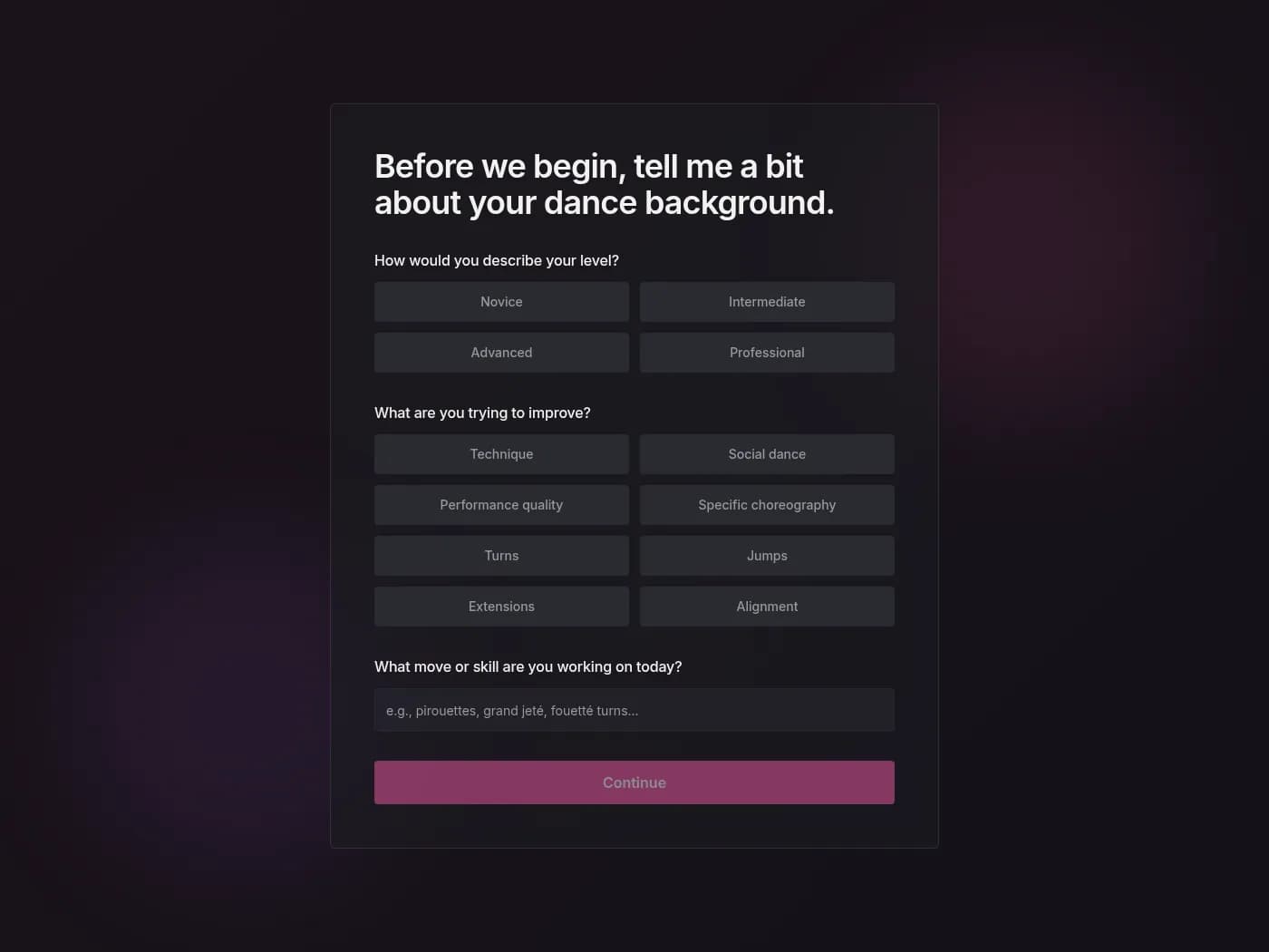 Prima: Premium AI Dance Training Platform