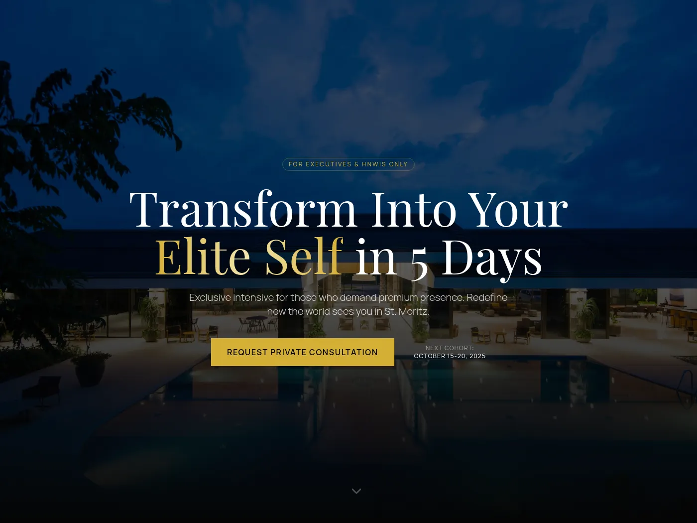Primeo Elite Presence Program Landing Page