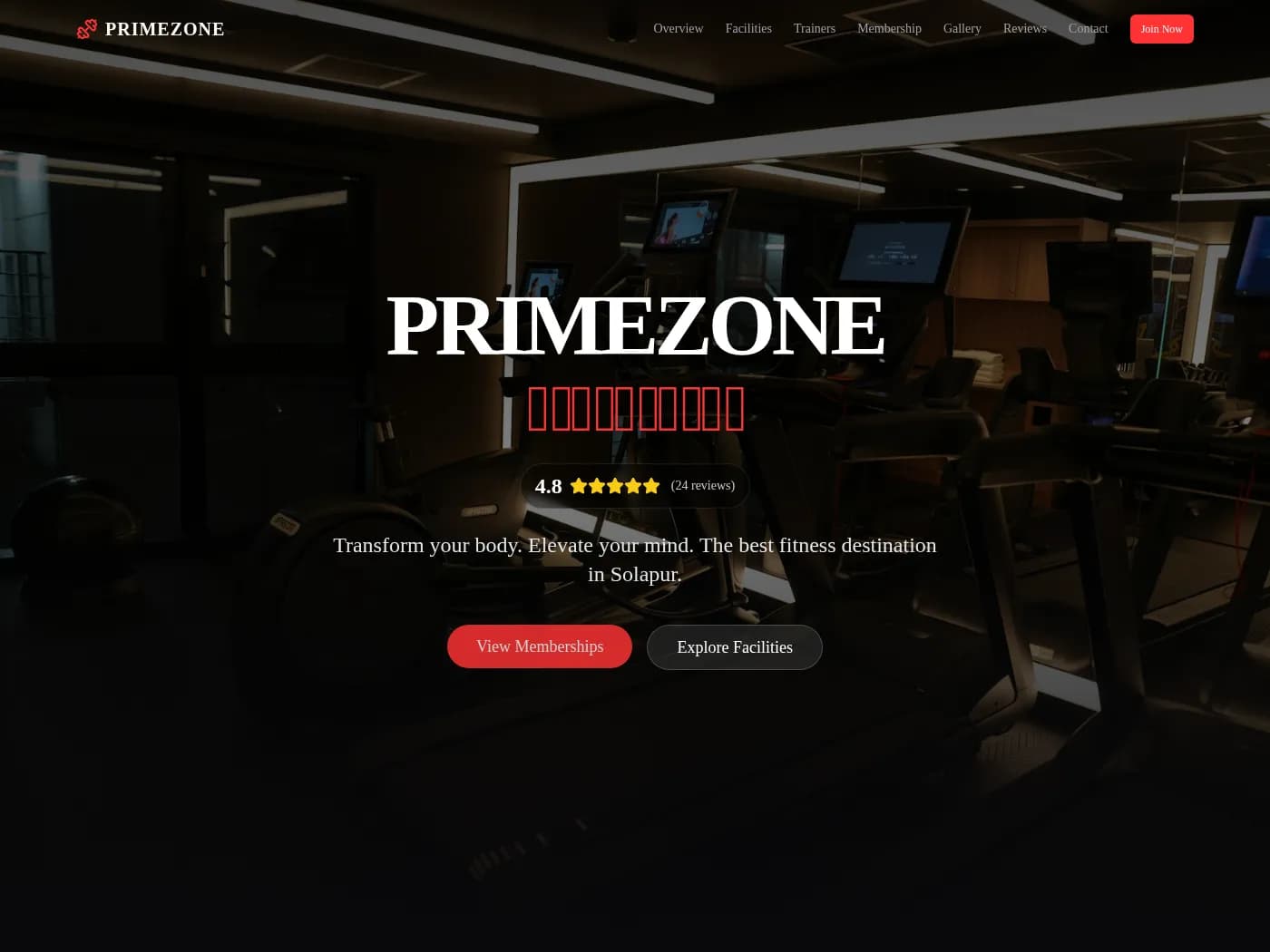 Primezone Gym Static Website for Solapur — Accessible, Responsive, and Vanilla JS Only