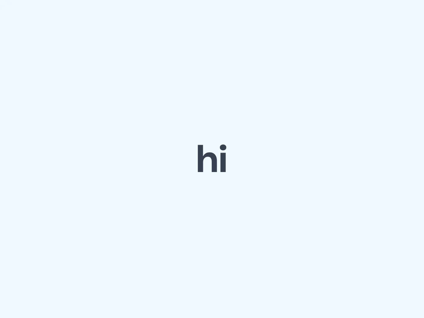 Simple Hi Text Display