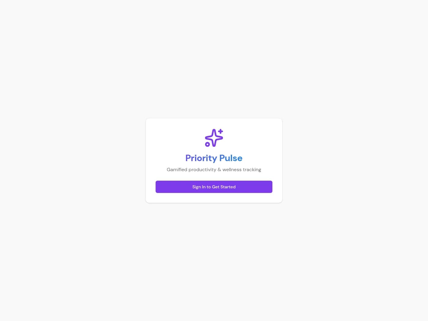 Priority Pulse: Gamified Productivity & Wellness Tracker
