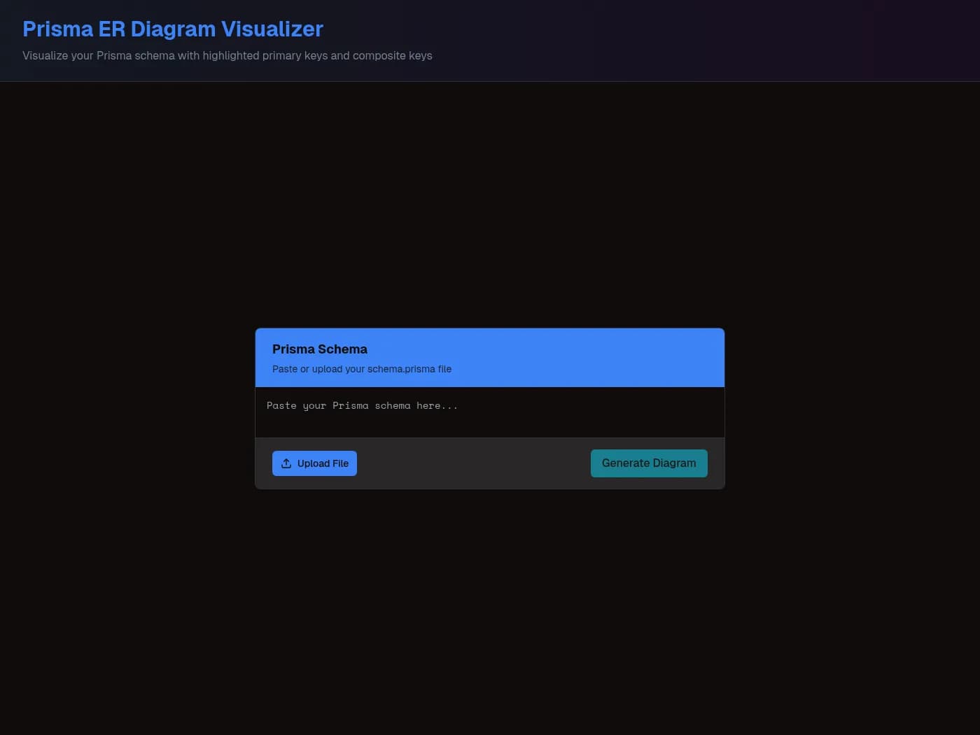 Prisma ER Diagram Visualizer with PK & Composite Key Highlighting