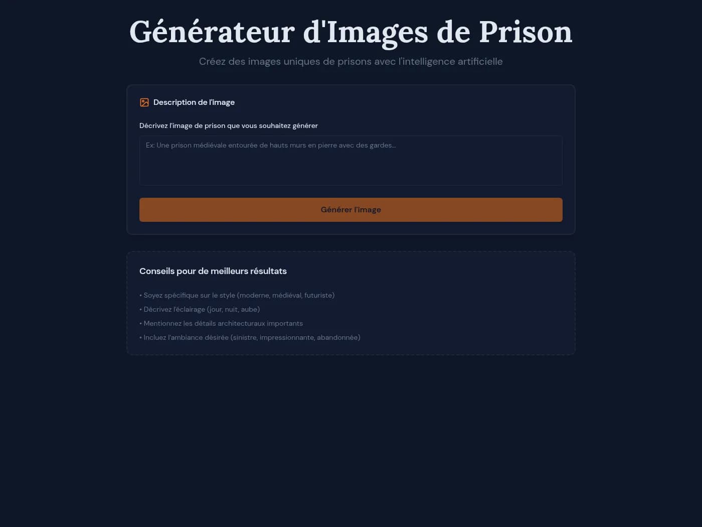 Prison Image Generator