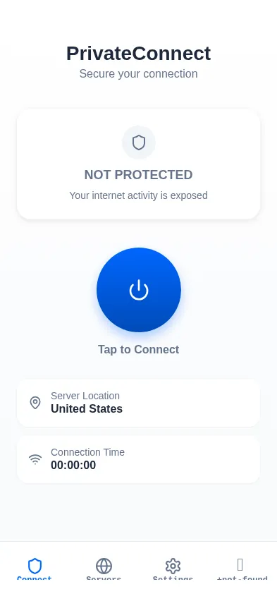 PrivateConnect VPN Mobile App
