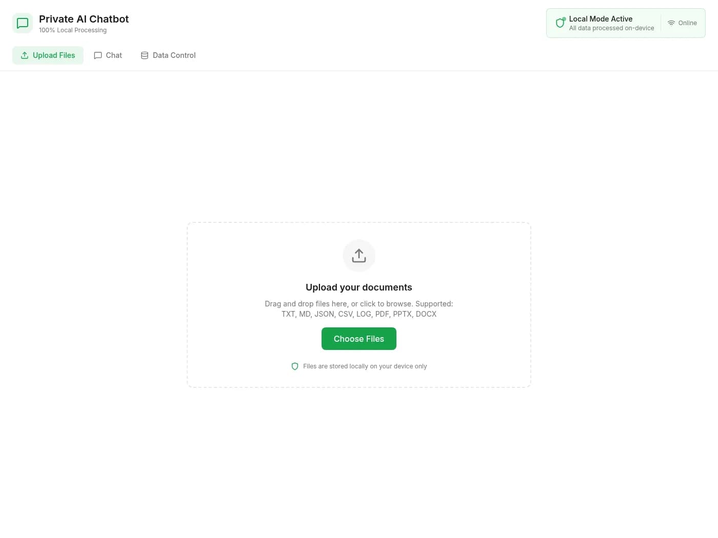 Privately Local AI Chatbot