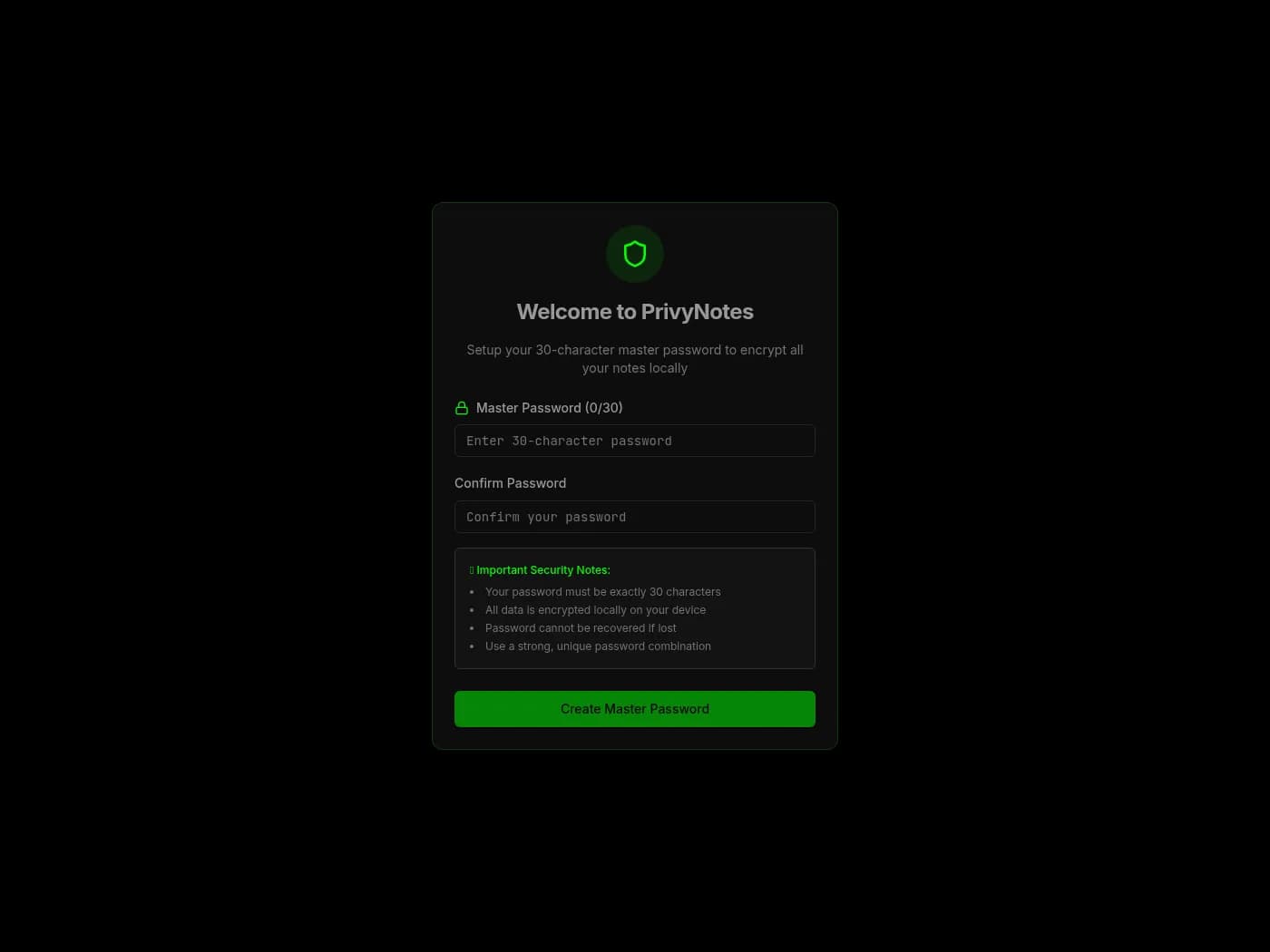 PrivyNotes – Advanced Secure Notes App with Local Encryption and Optional Cloud Backup