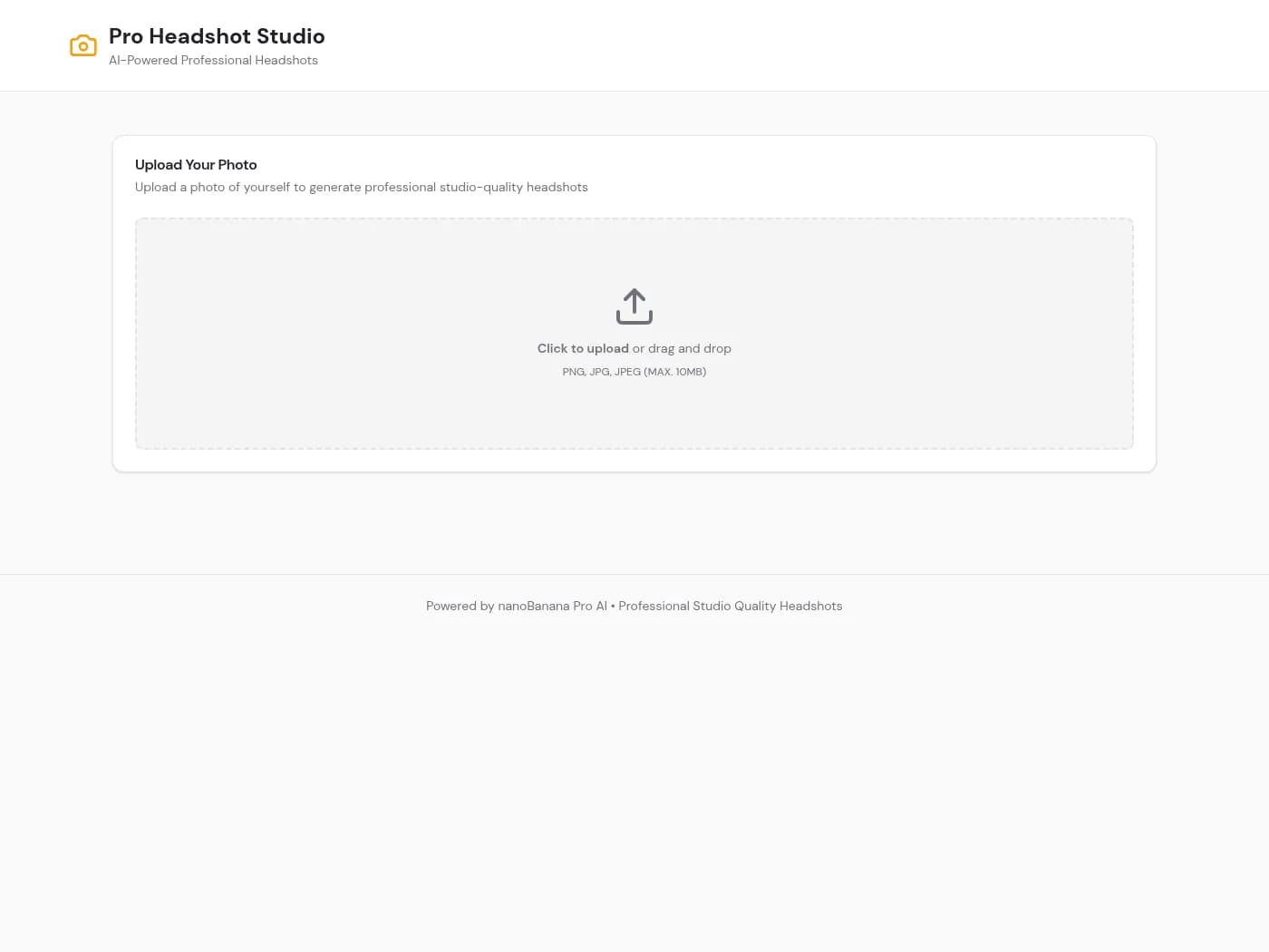 Pro Headshot Studio: AI-Powered Headshot Generation SaaS