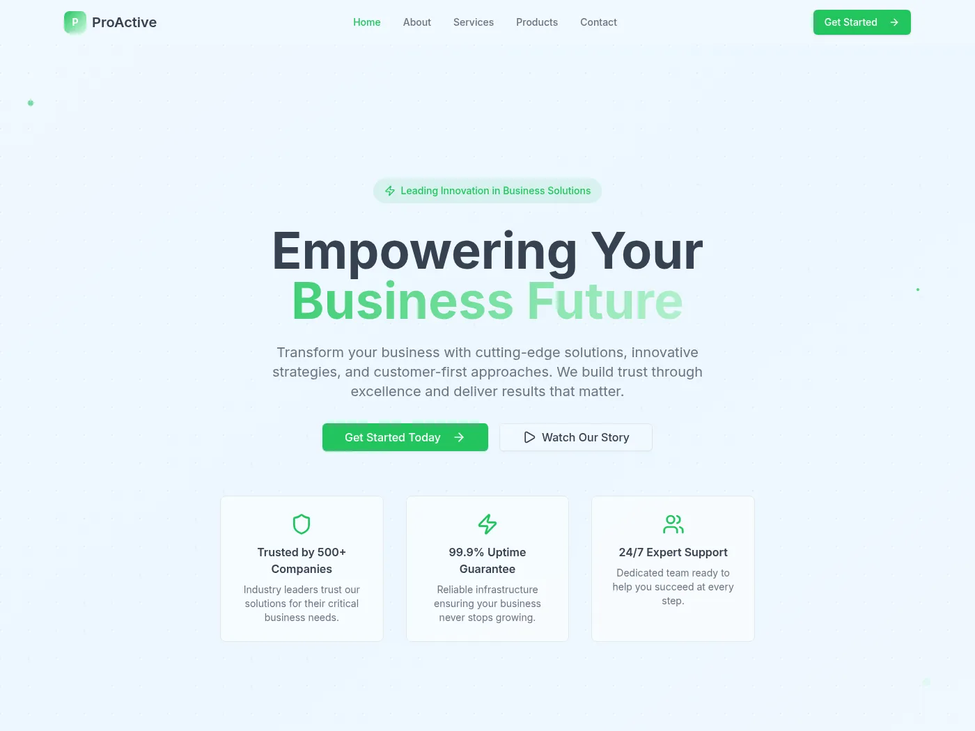 ProActive Corporate Web Presence