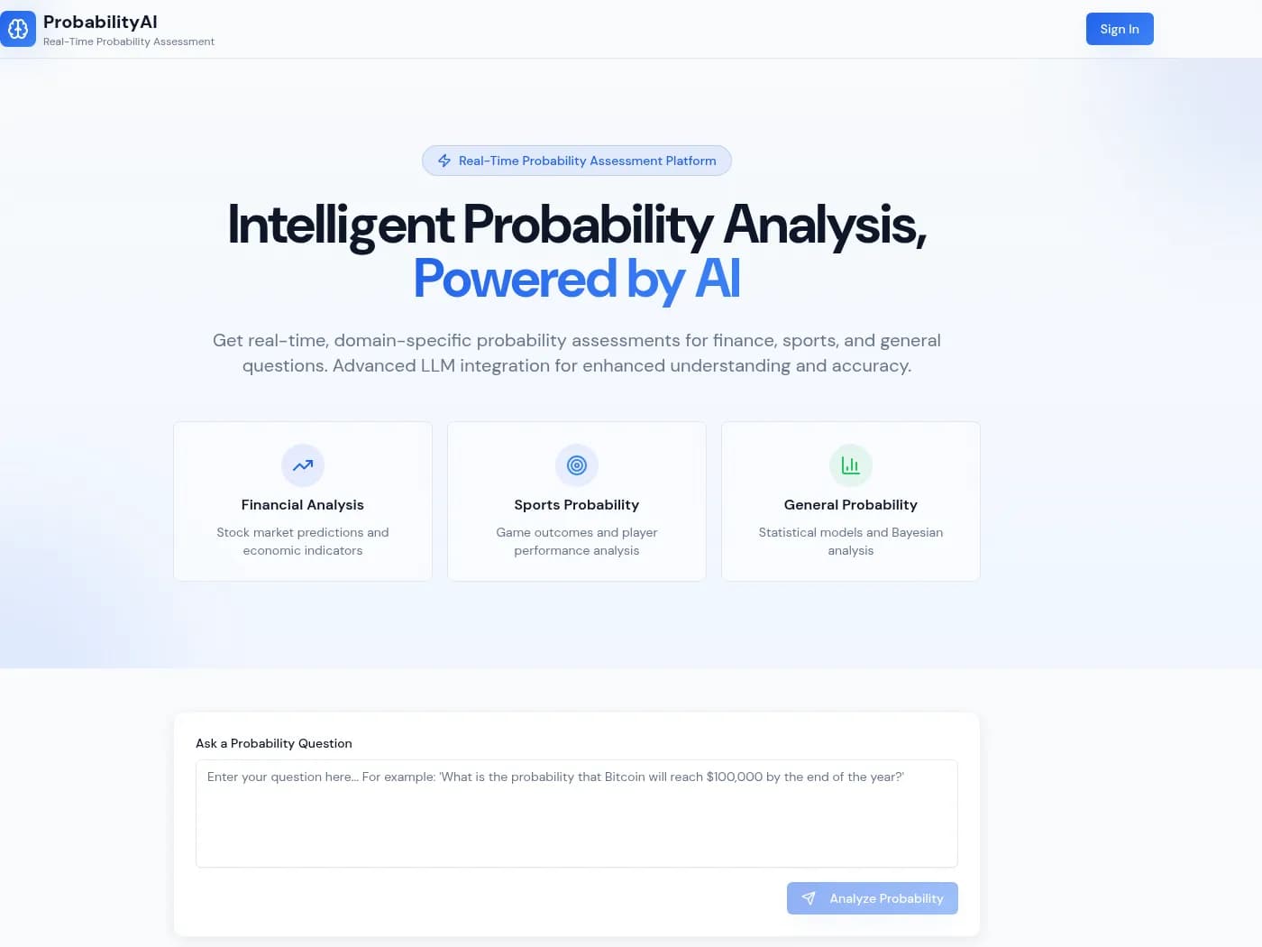 ProbabilityAI – Real-Time Distributed Probability Assessment Platform