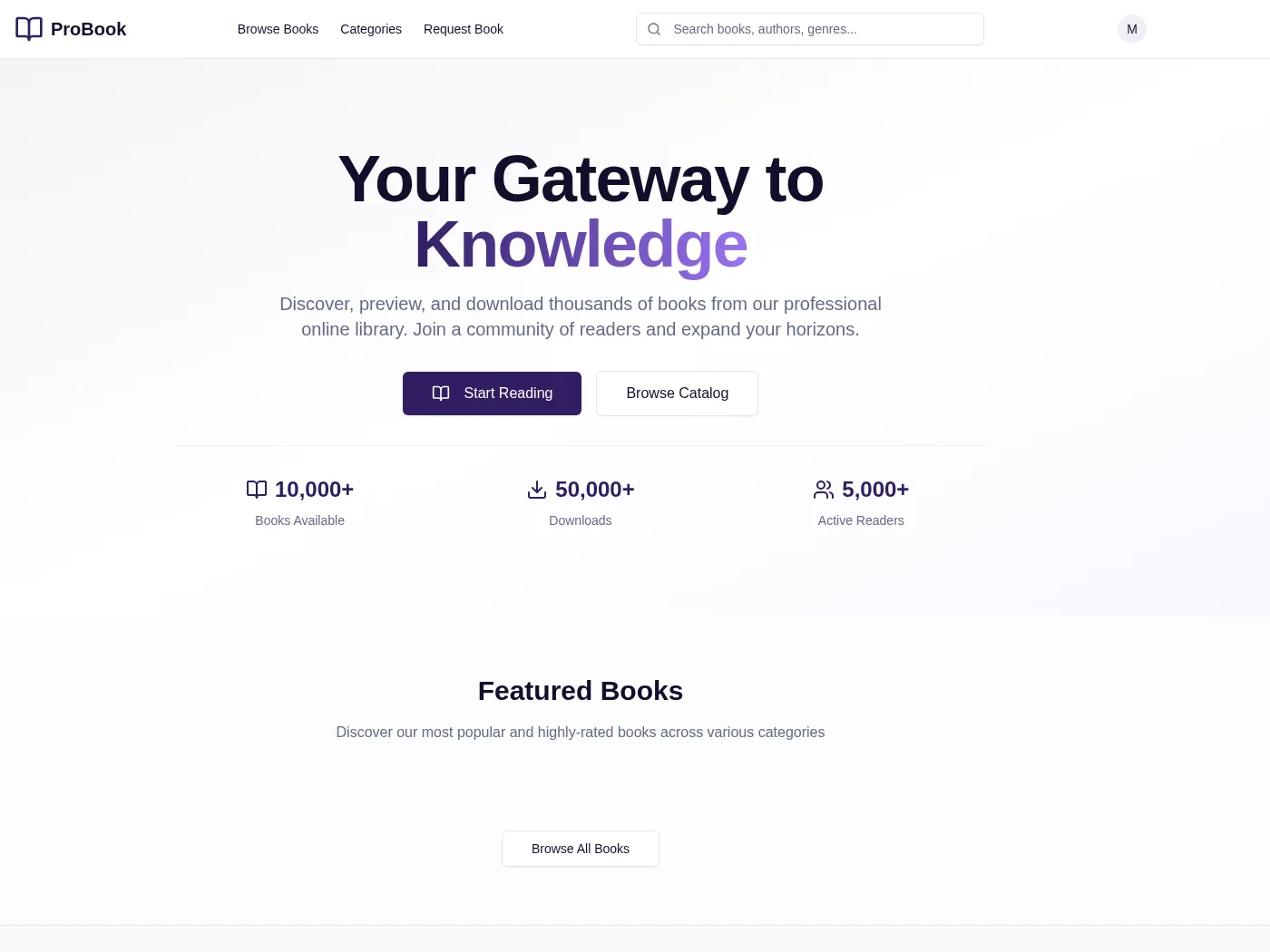 ProBook - Professional Online Bookstore Platform
