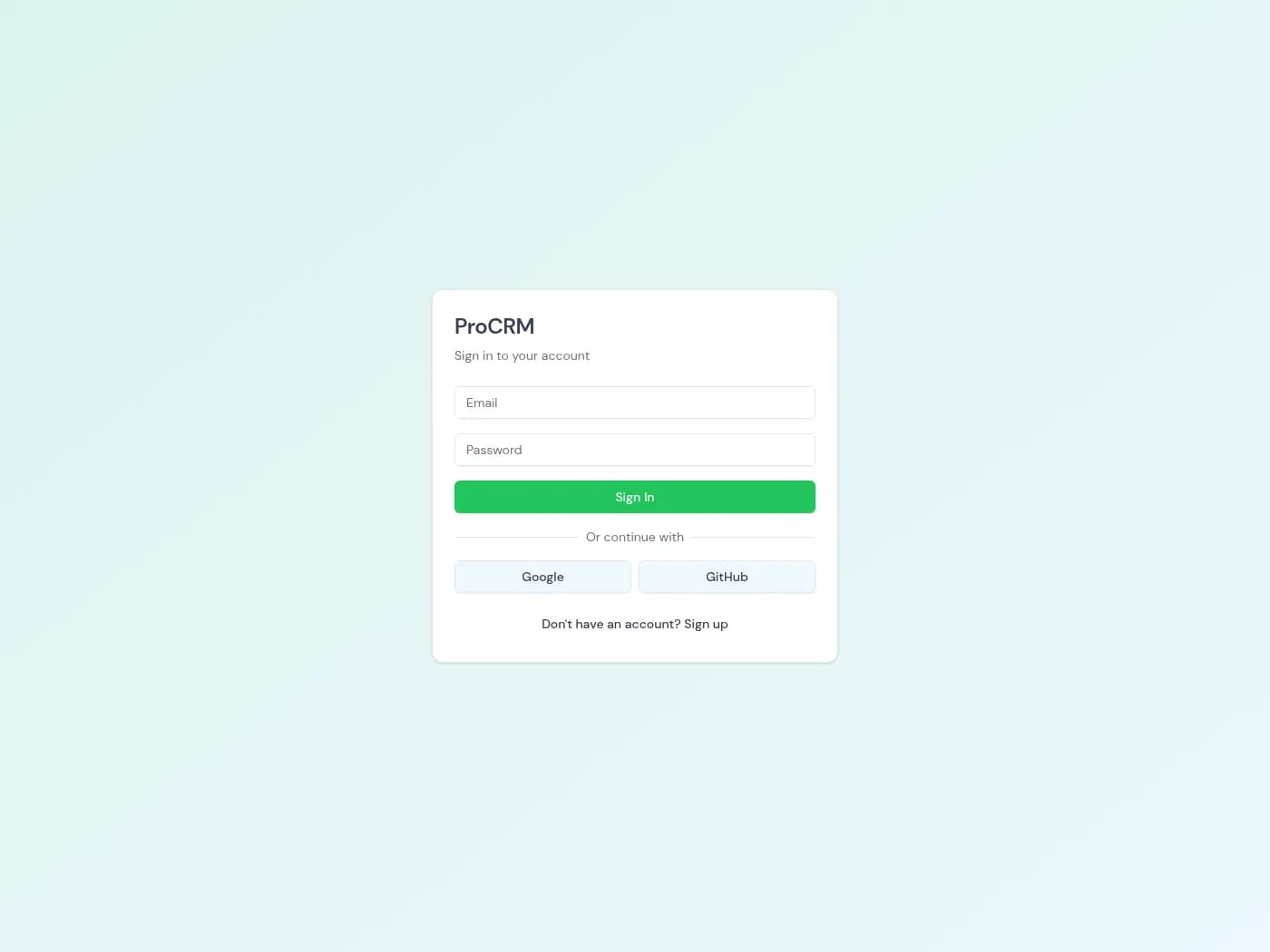 ProCRM: Next-Gen Customer Relationship Manager