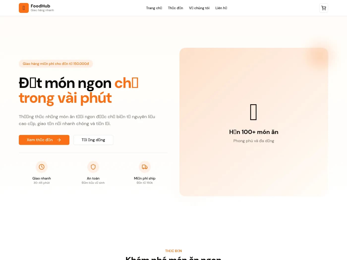 Professional Online Food Ordering Website