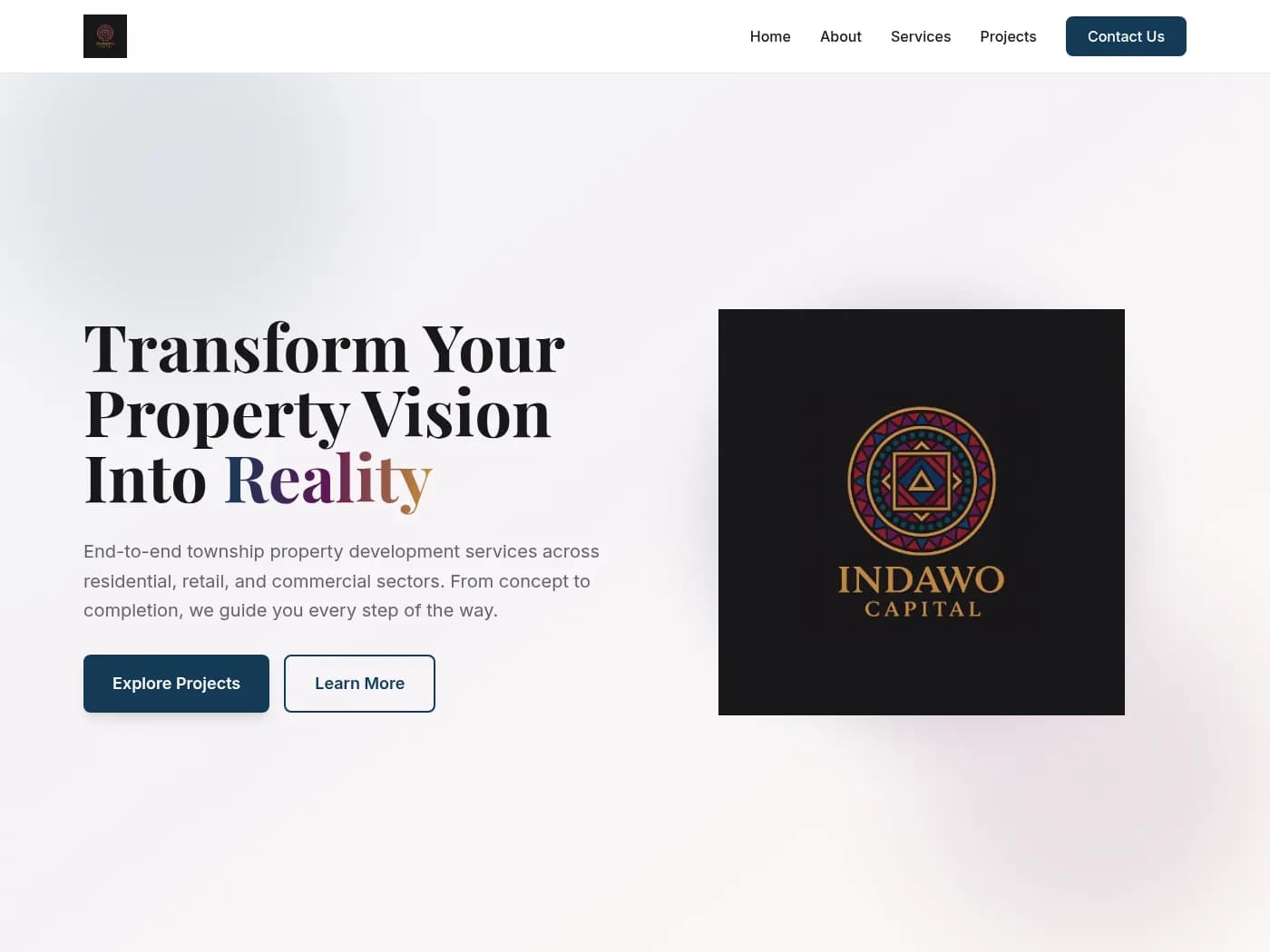 Enhanced Professional Project Showcase Website