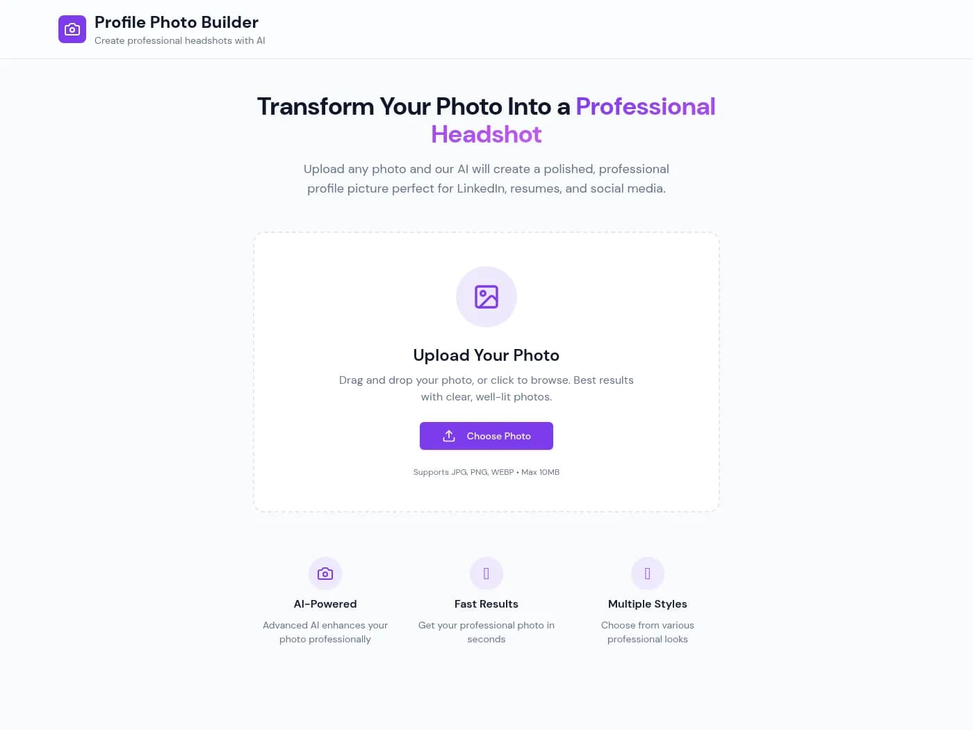 Profile Photo Builder