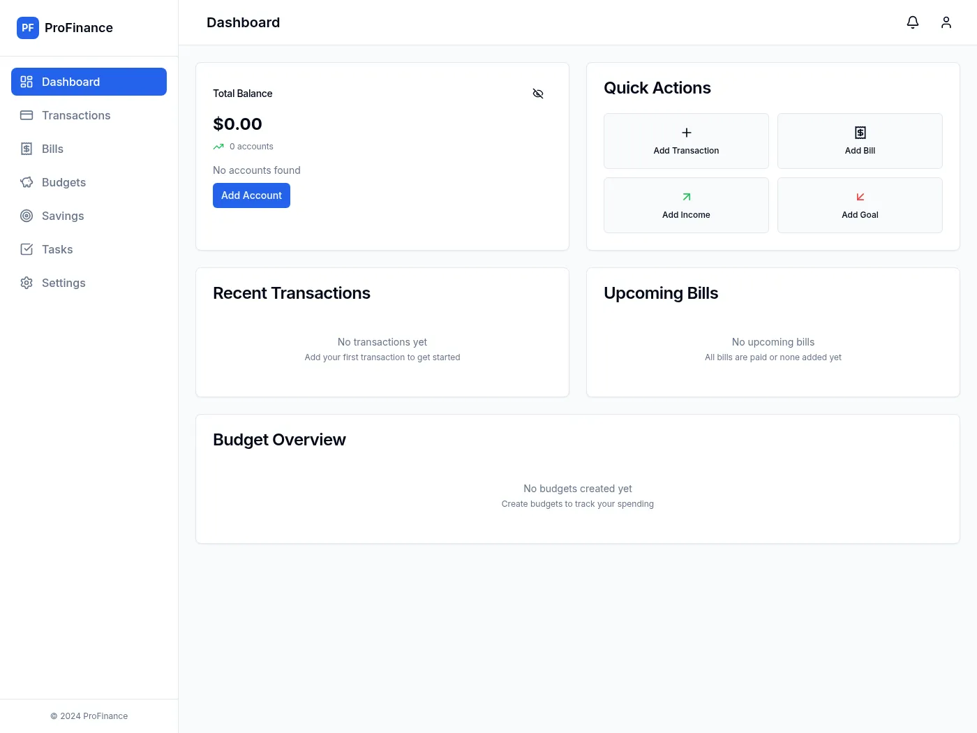 ProFinance: Cross-Platform Personal Finance Manager