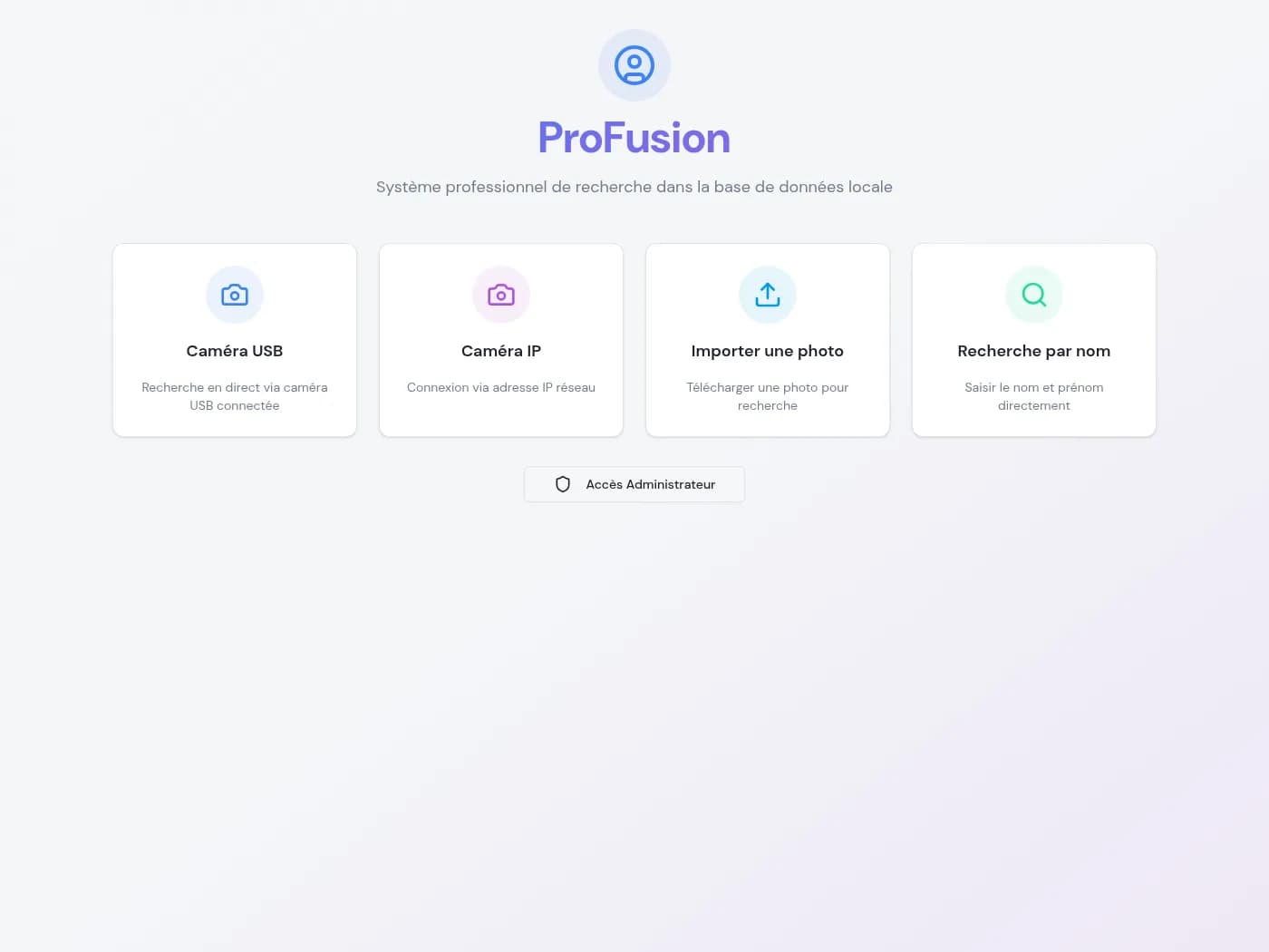 ProFusion App – Advanced Local Database Search with Camera Integration