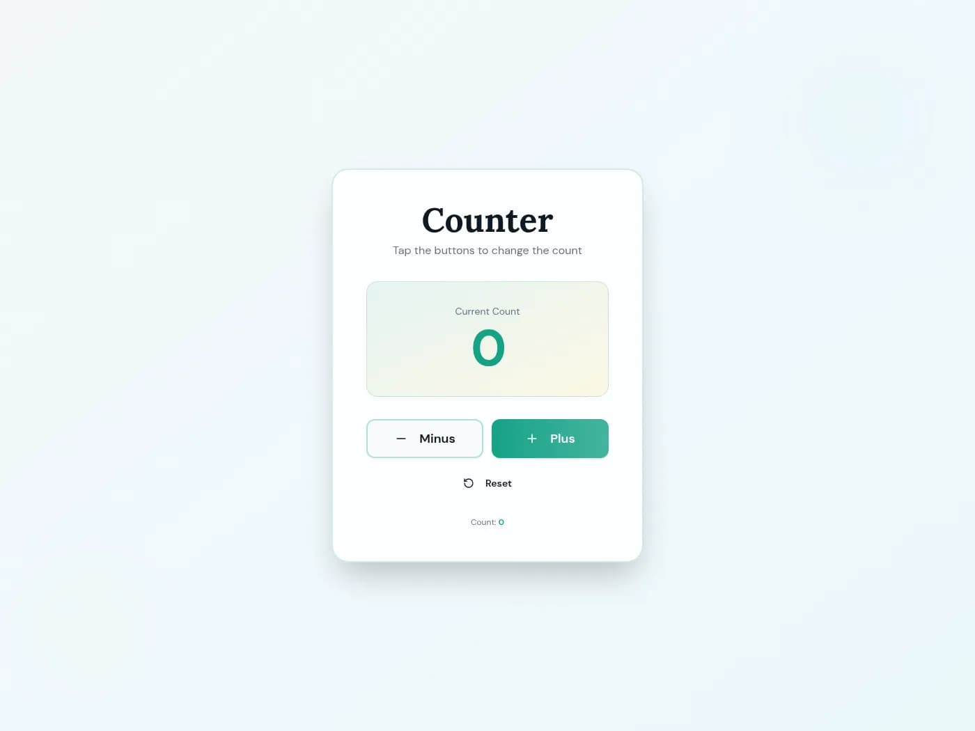 Project 1 – Minimal Starter App