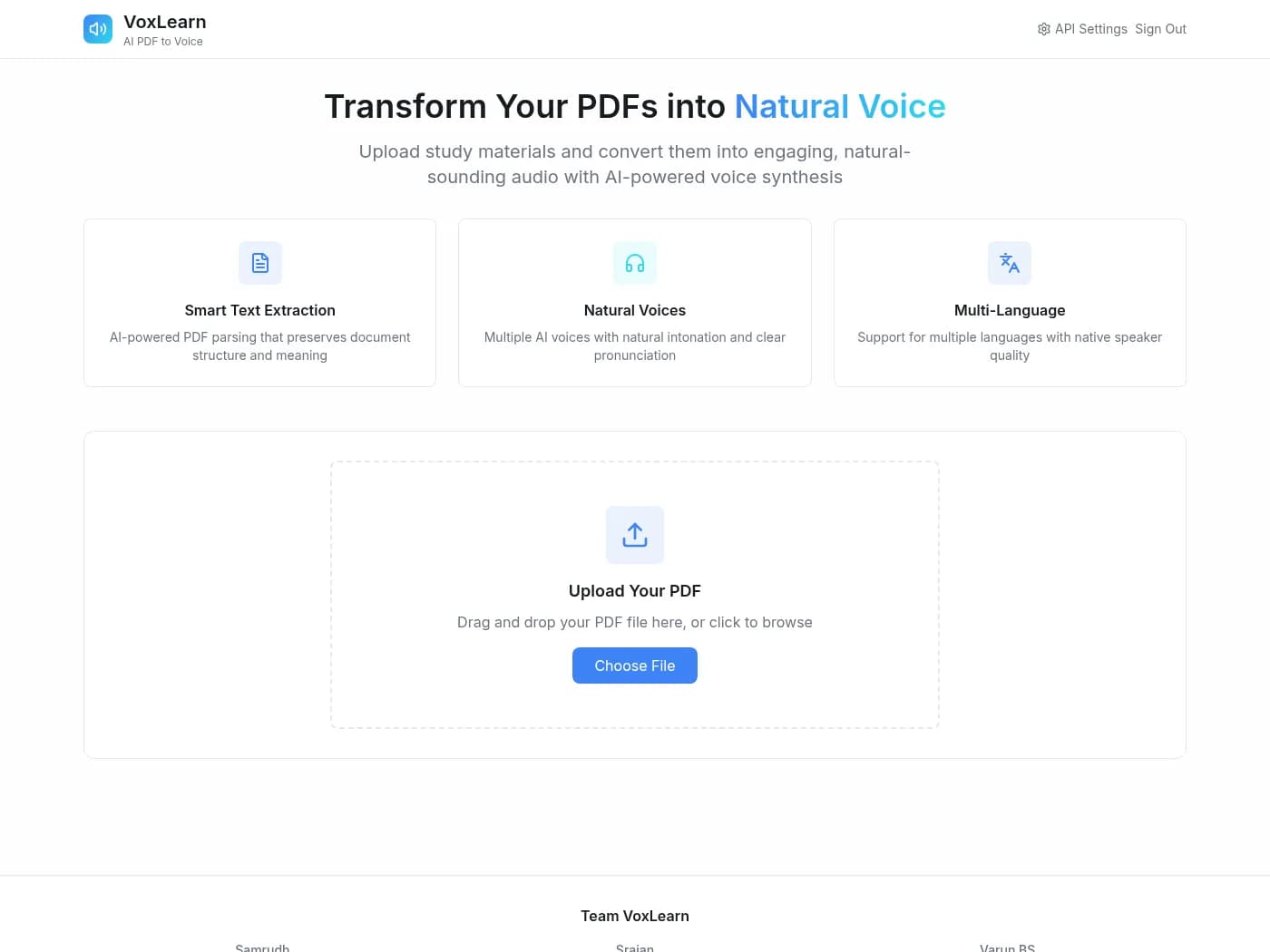 Project Creator Starter App