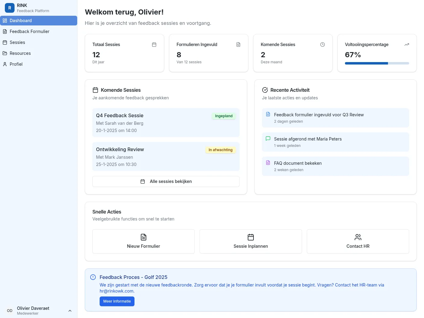 Project Feedback Collaboration Platform