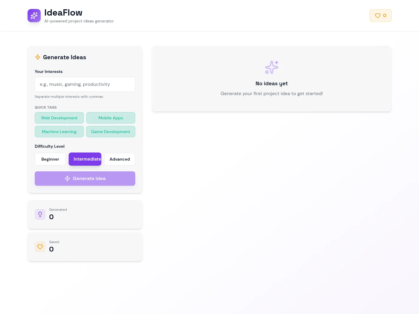 Project Idea Generator