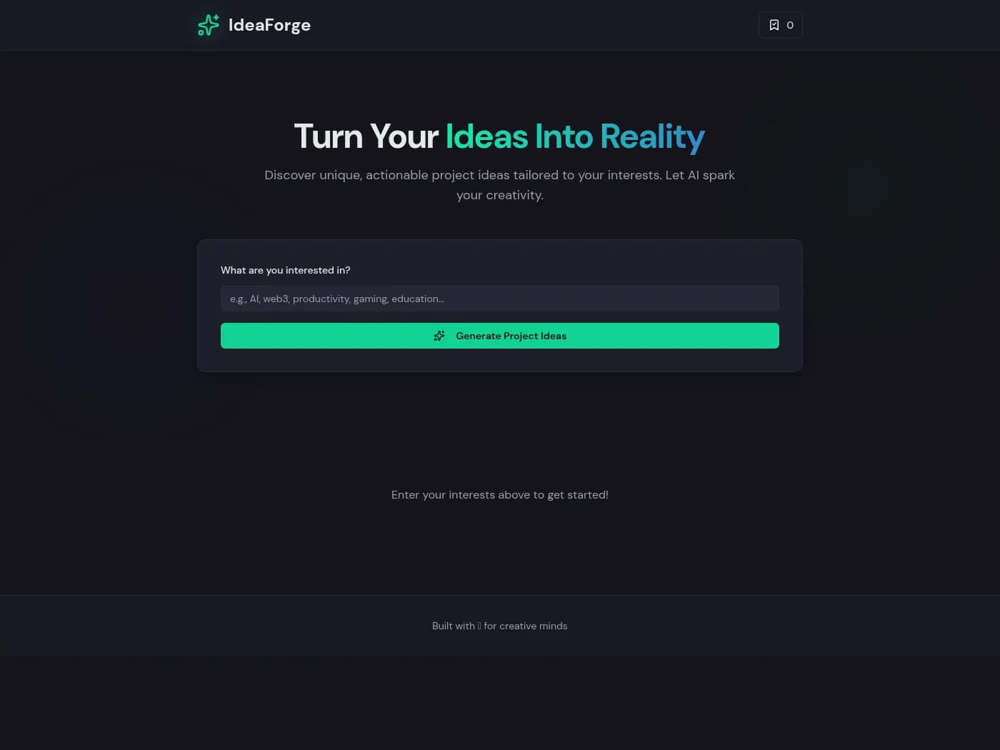 Project Idea Generator