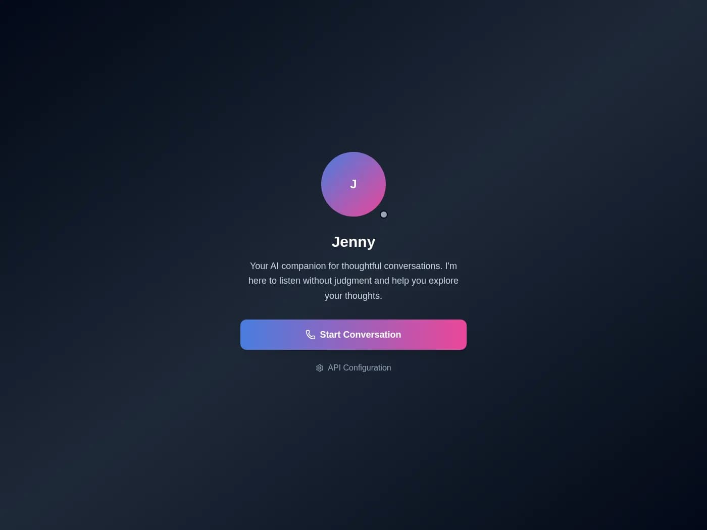 Project Jenny: Voice-First AI Conversational Companion for Mental Wellness