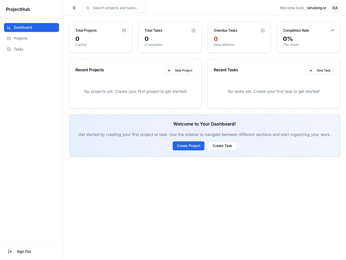 Project Management Dashboard