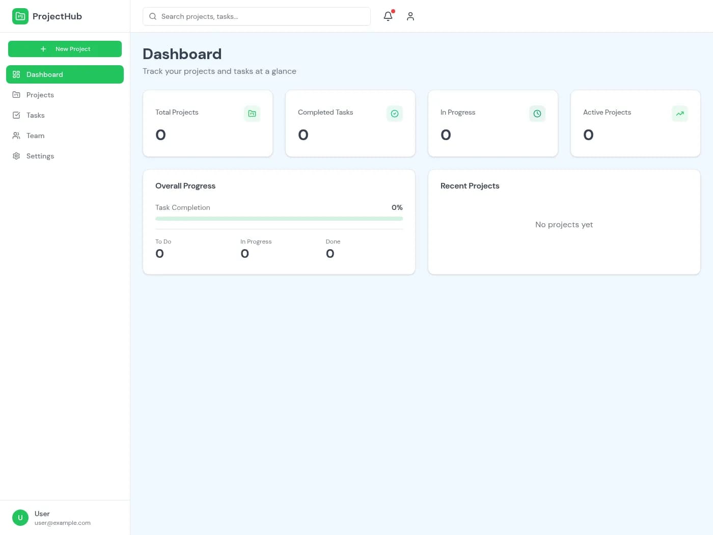 Project Management Dashboard