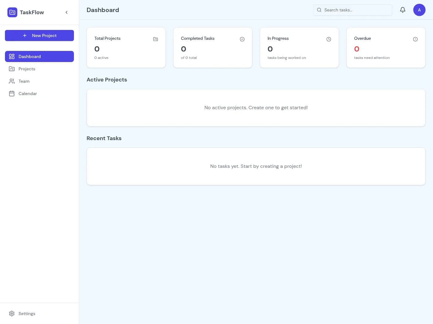 Project Management Dashboard
