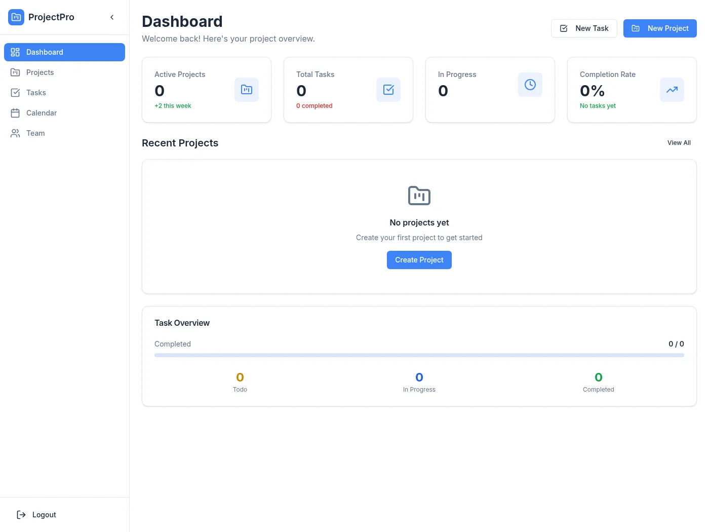 Project Management Dashboard Pro