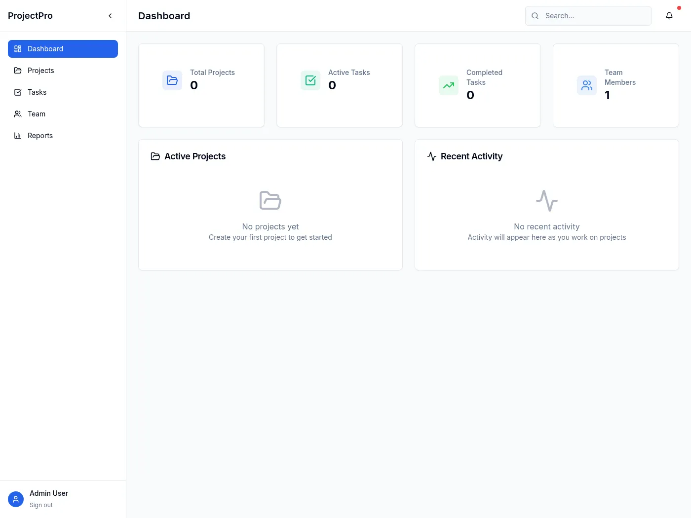 Project Management Dashboard Pro