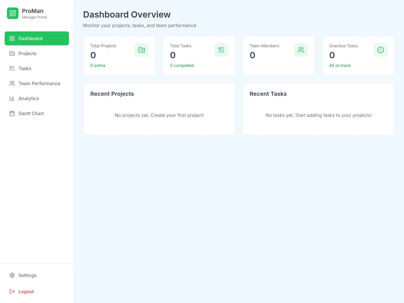 Project Management Dashboard