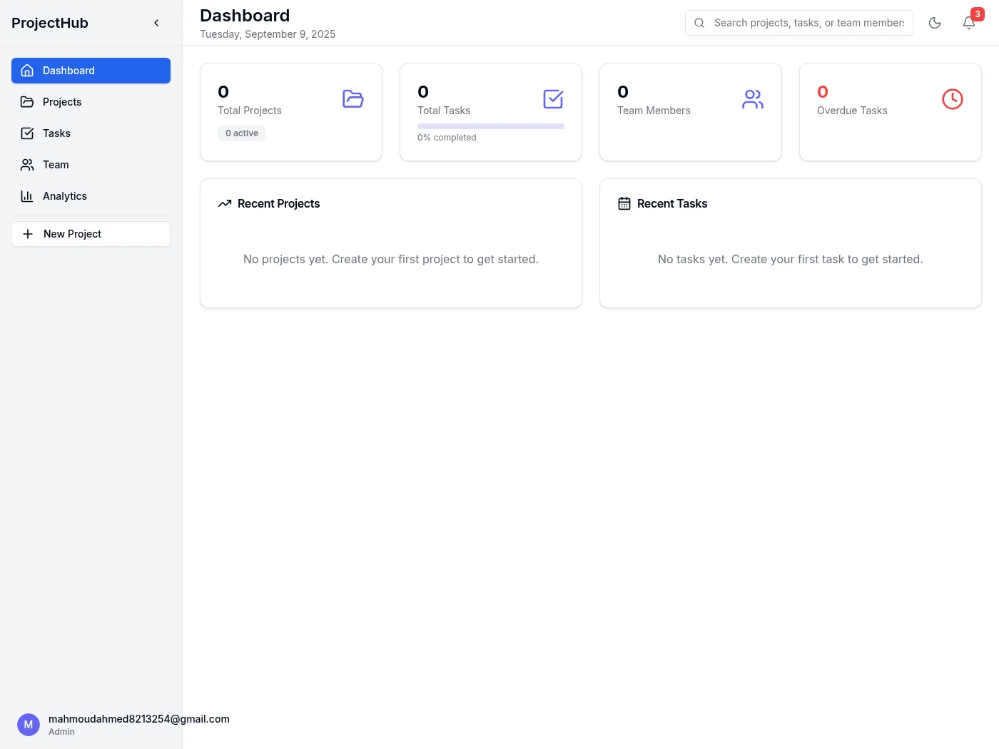 Project Management Dashboard