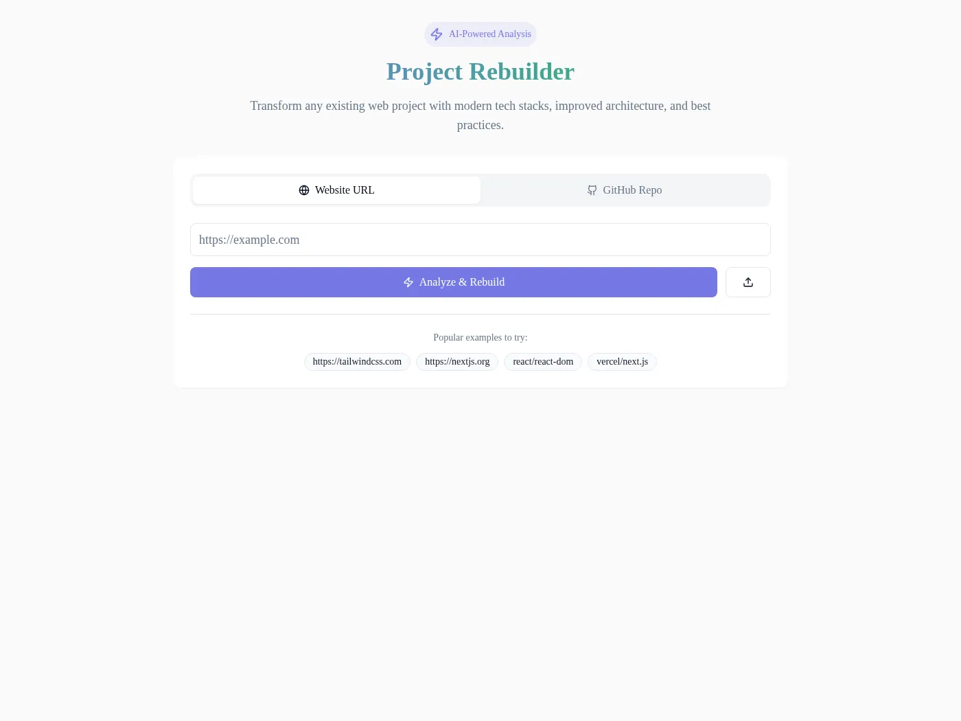 Project Rebuilder