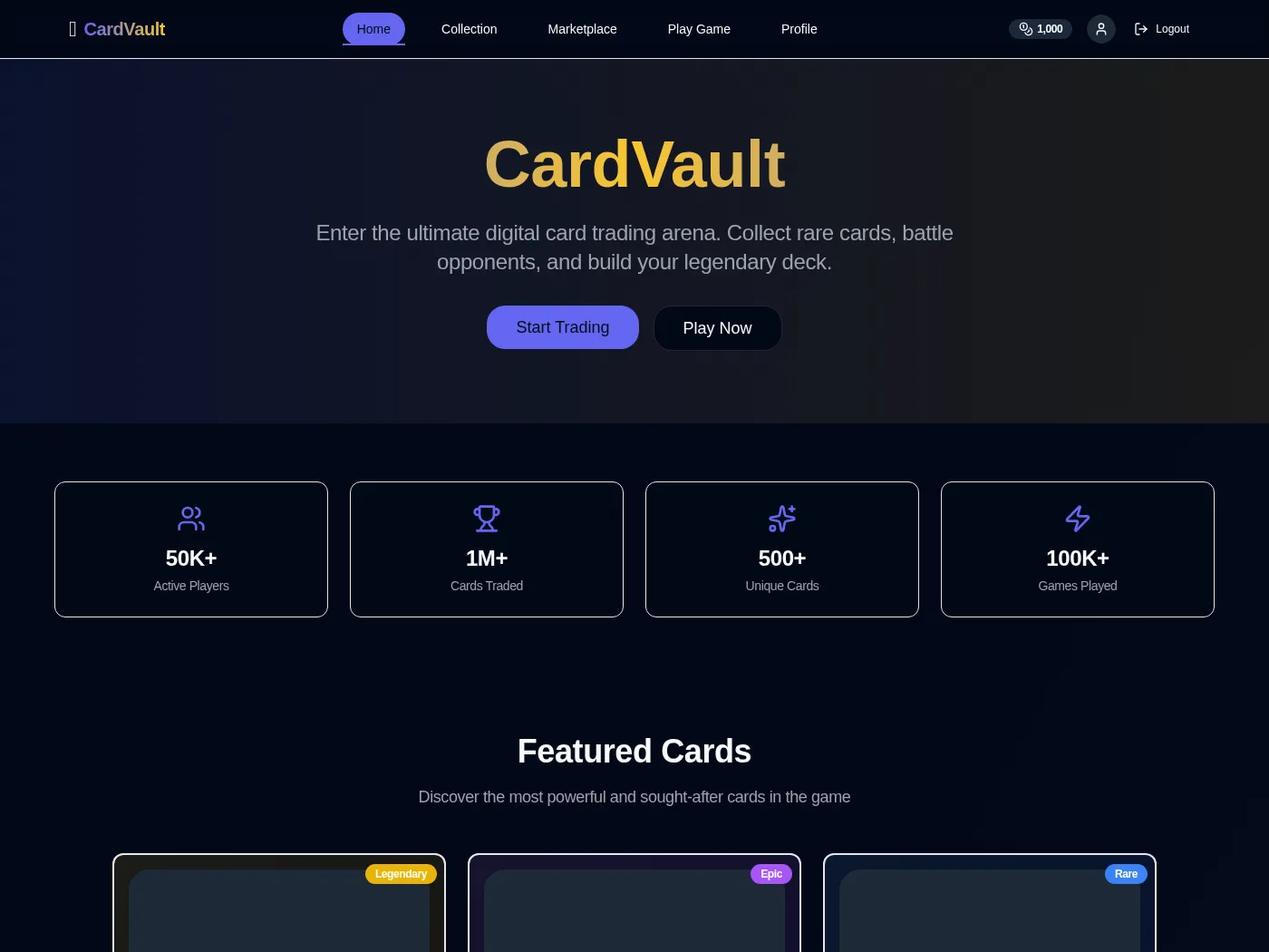 Project Sell Card Online Game