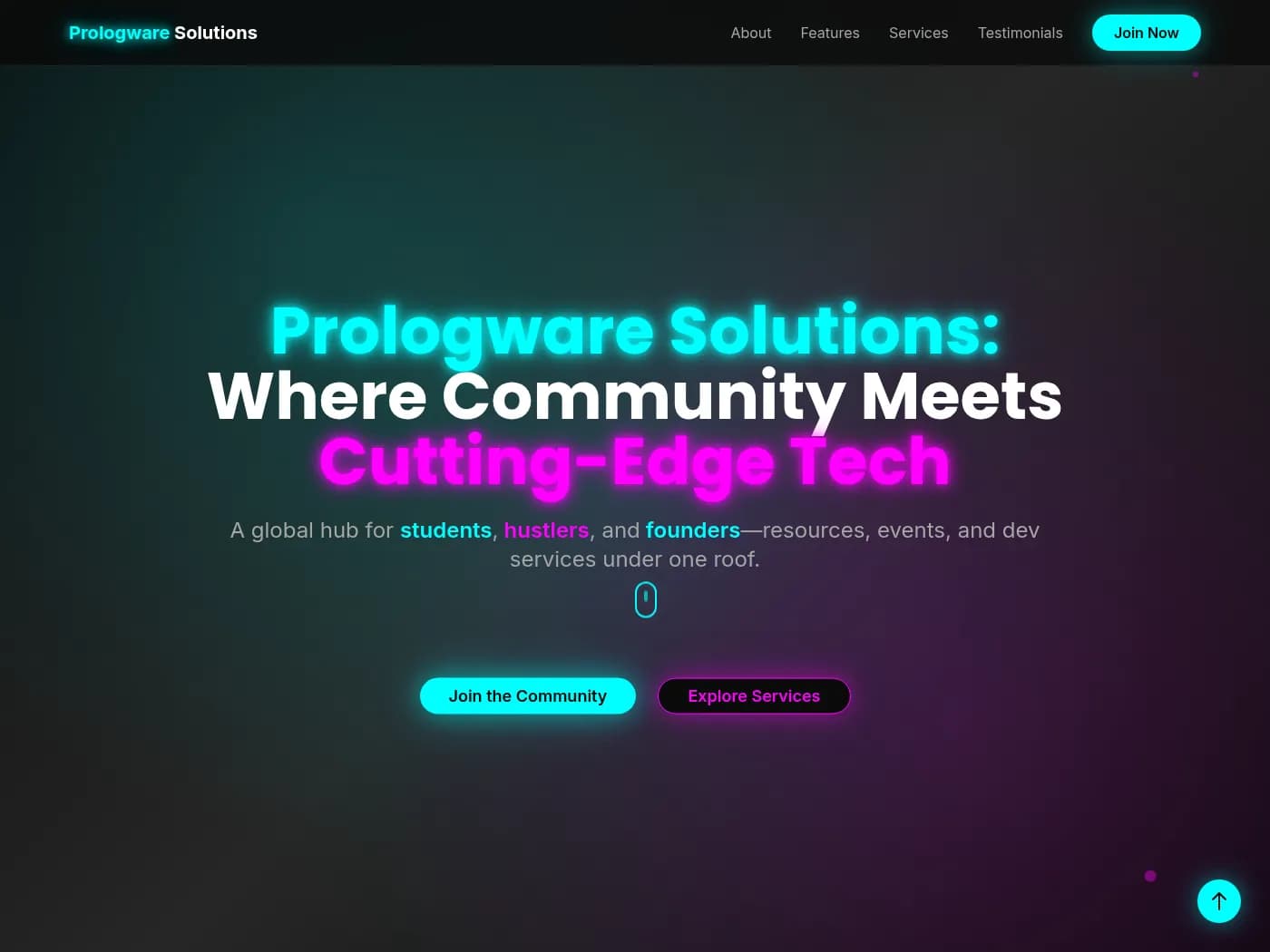 Prologware Solutions Gen-Z Landing Page