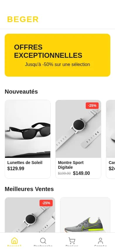 Prompt Global – Mobile-First E-commerce App for Congo (MVP)