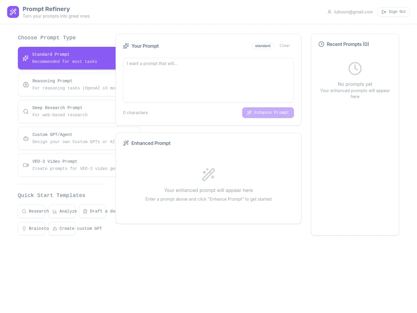 Prompt Refinery: AI-Powered Prompt Enhancement Tool