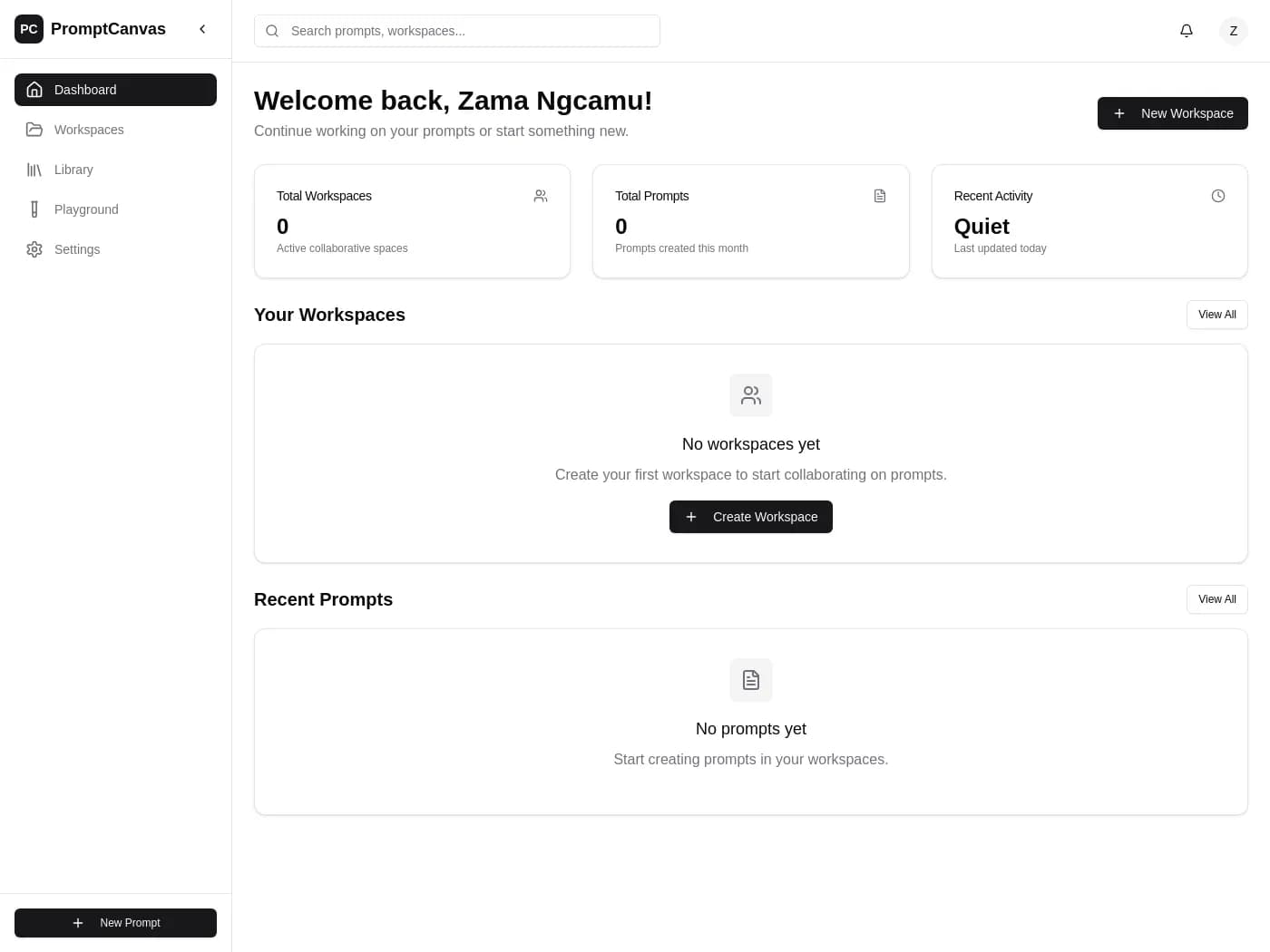 PromptCanvas: Collaborative Prompt Engineering Platform