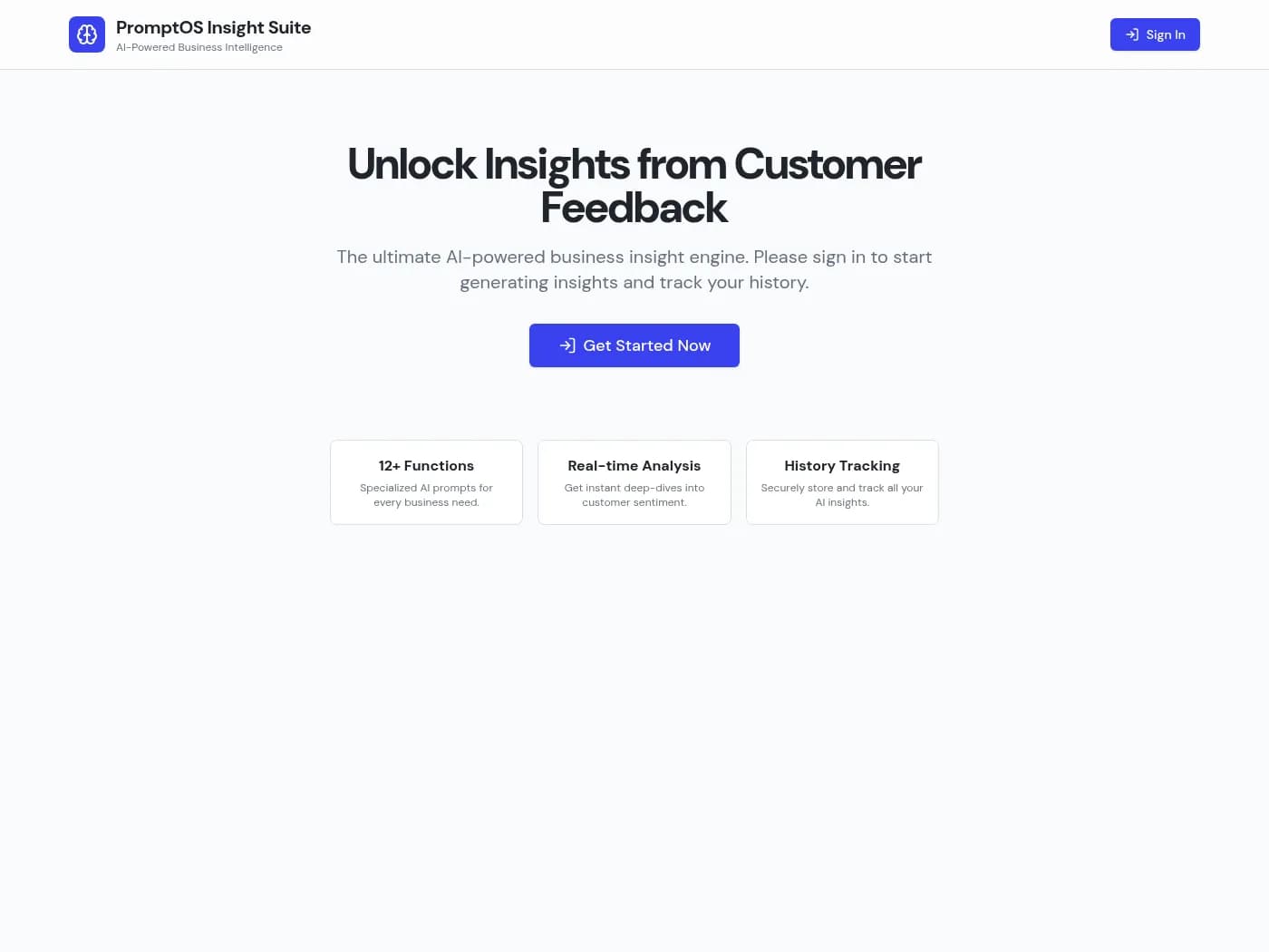 PromptOS Insight Suite