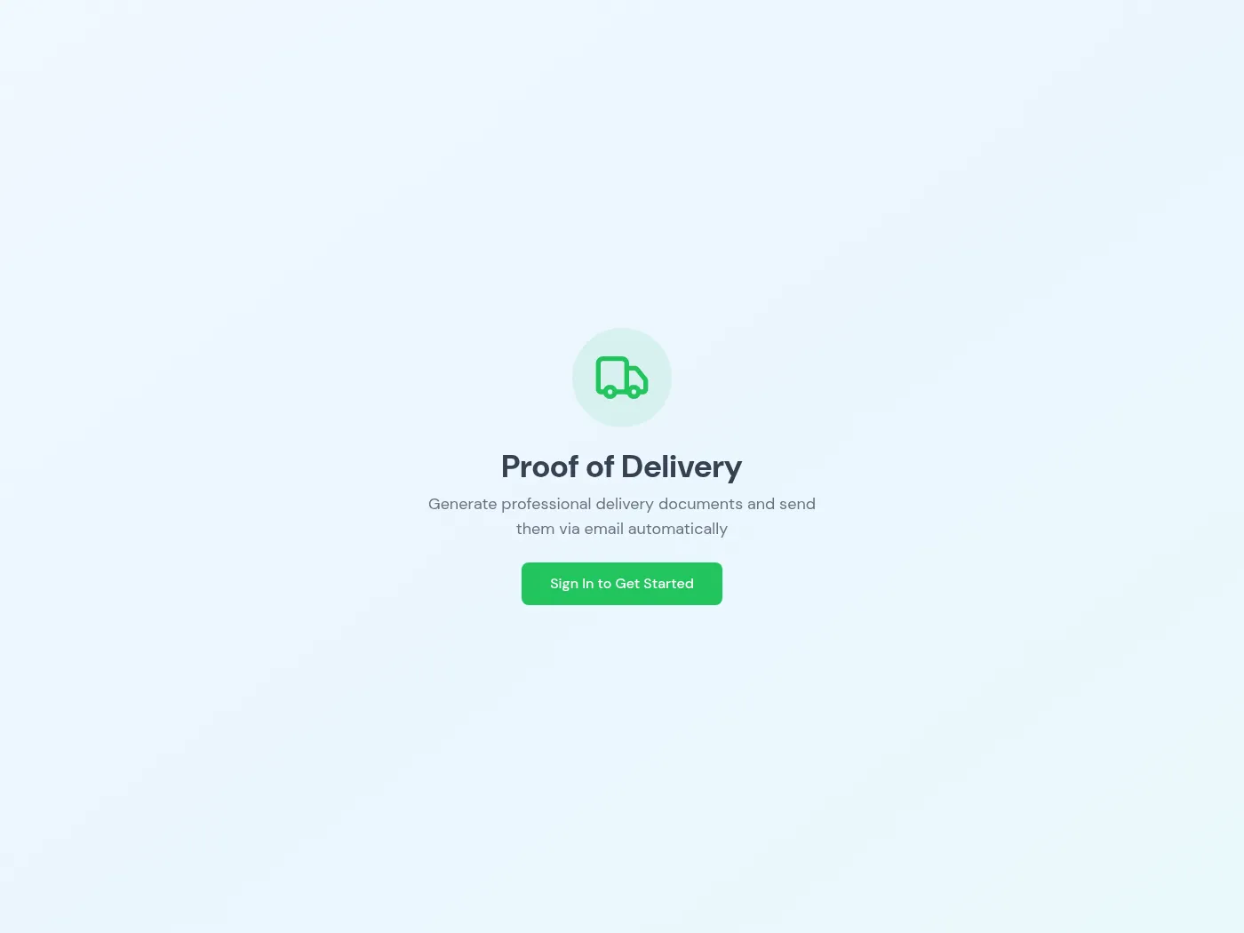 Proof of Delivery PDF Generator