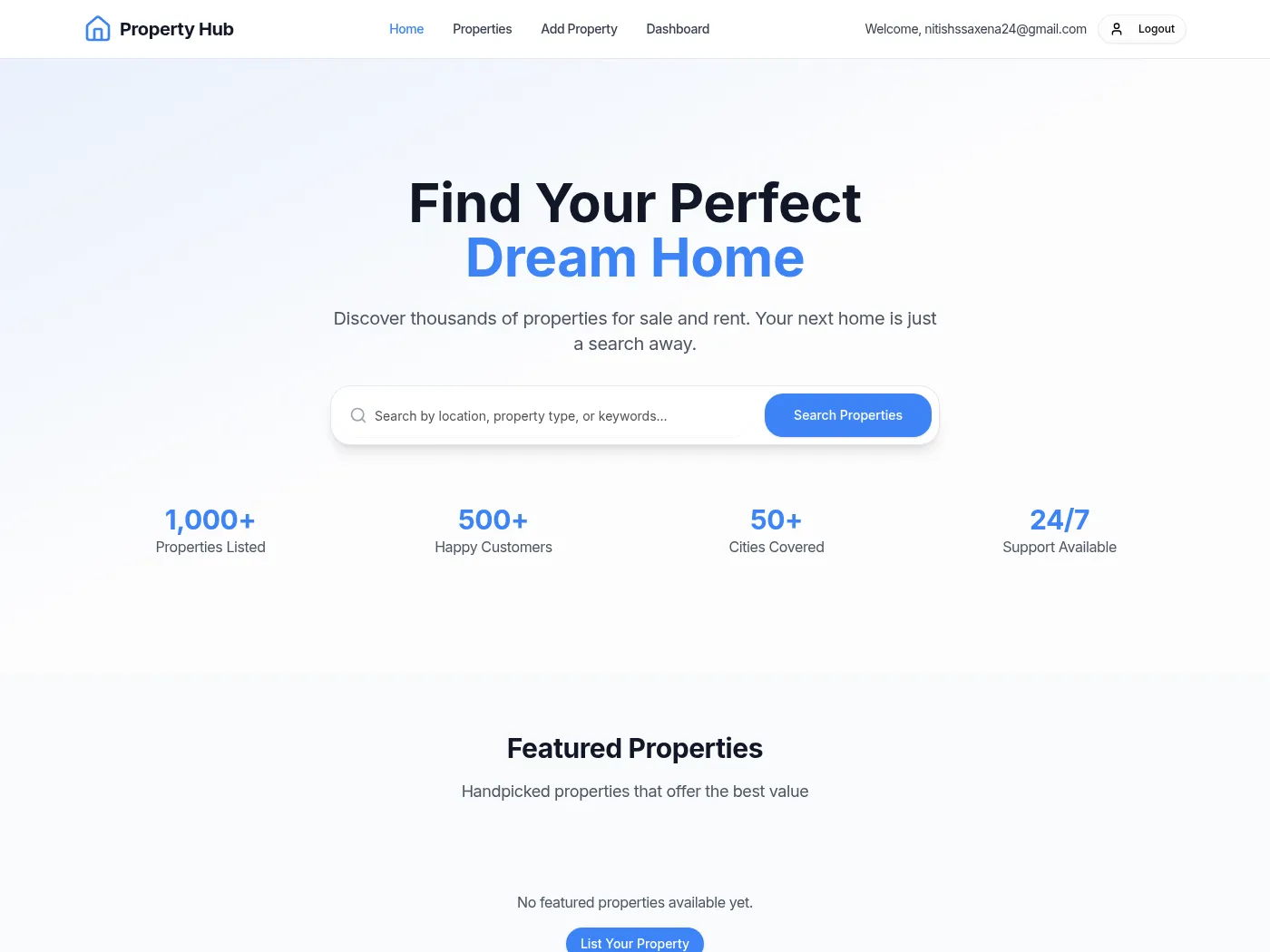 Property Listing Hub