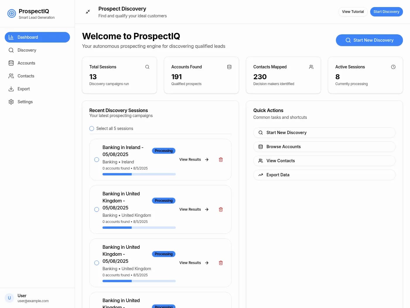 ProspectIQ: Smart Lead Generation Tool