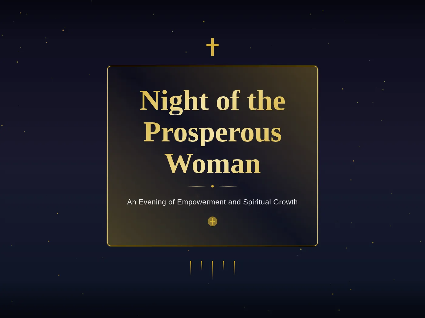 Prosperous Woman Night Event Banner