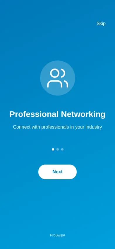 ProSwipe: Professional Networking Tinder-Style App