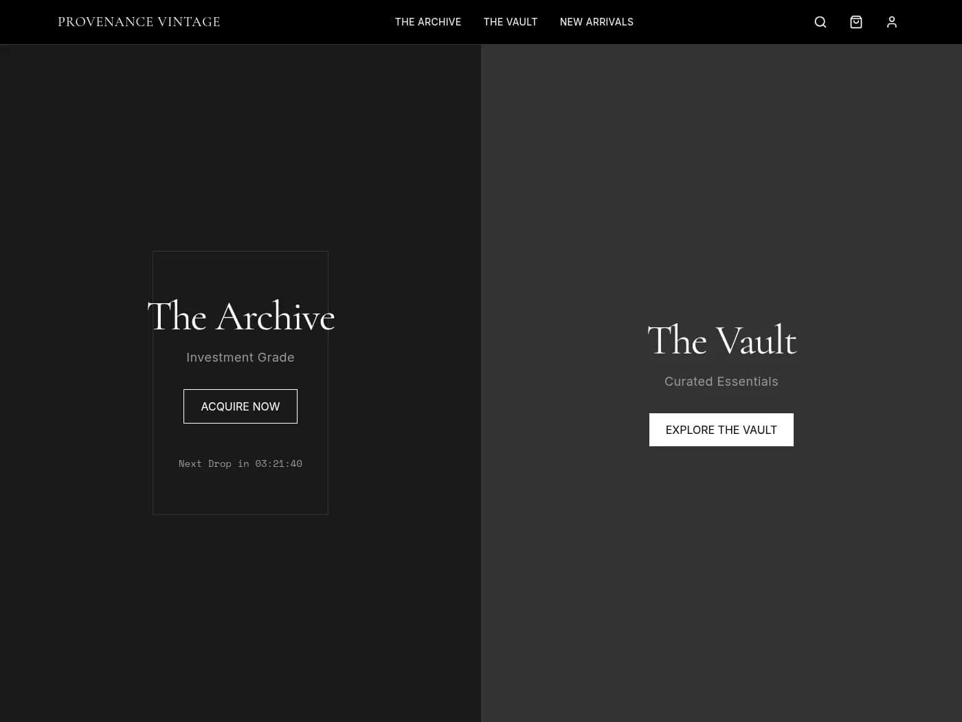PROVENANCE VINTAGE: Tiered Luxury & Vintage Resale E-commerce Platform