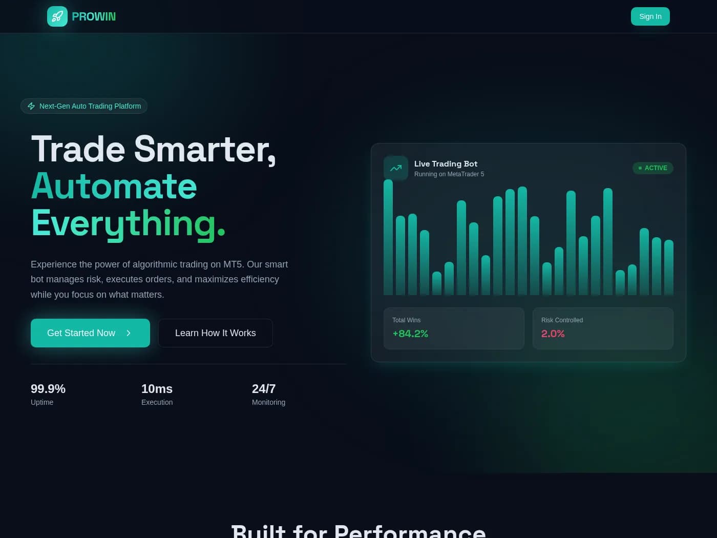 Prowin Auto Trading Platform