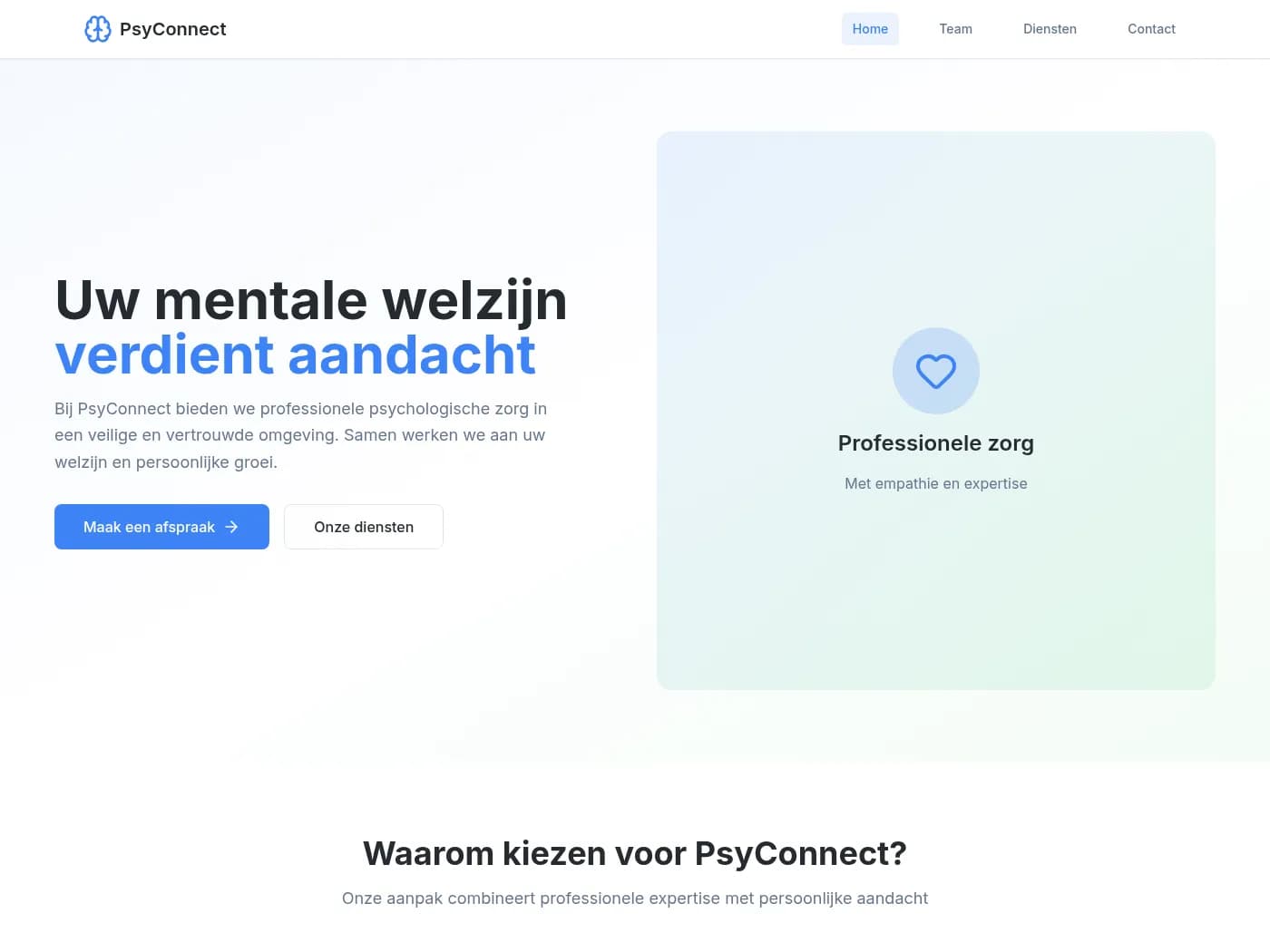 PsyConnect: Modern Psychology Website