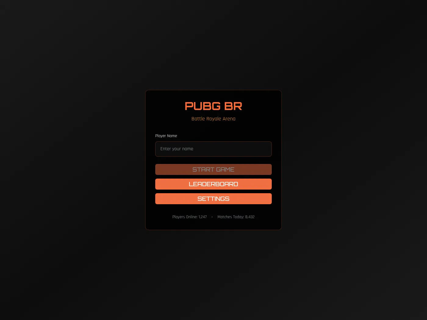 PUBG Battle Royale Game